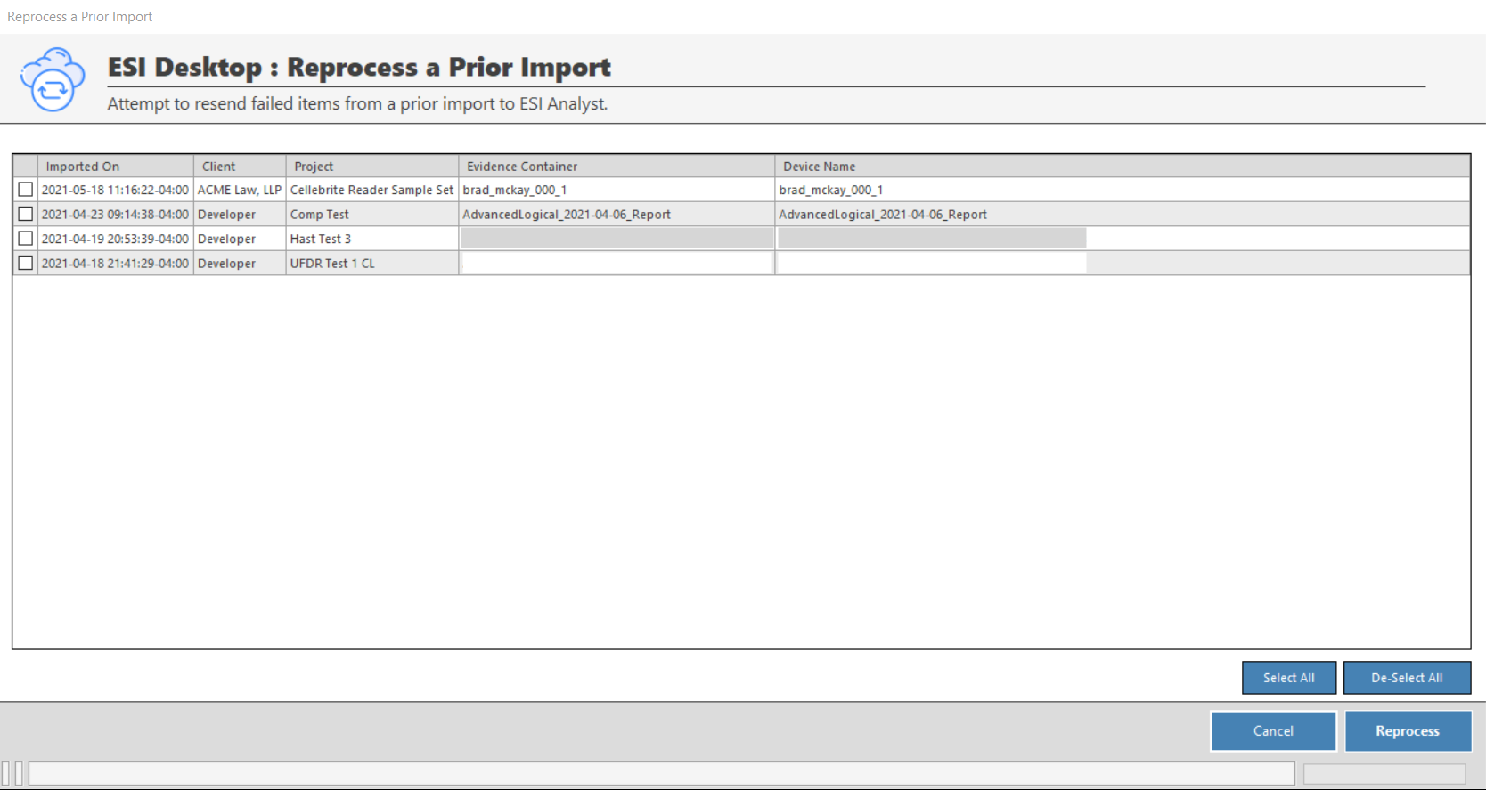 CloudNine Analyst: How to Reprocess Files in ESI Desktop